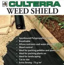 Garden Shield "no need to weed" Weed Control Fabric Width 1m x Length ...