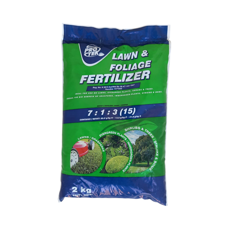 Protek Lawn & Foliage Fertilizer 7:1:3 (15) 2kg