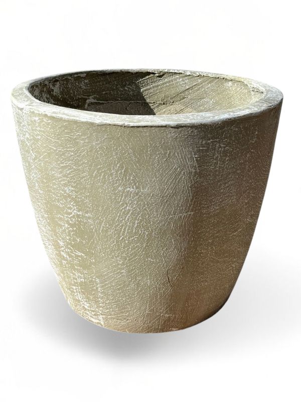 Bug Pot Medium Whitewash finish H400 x W430mm 21kg
