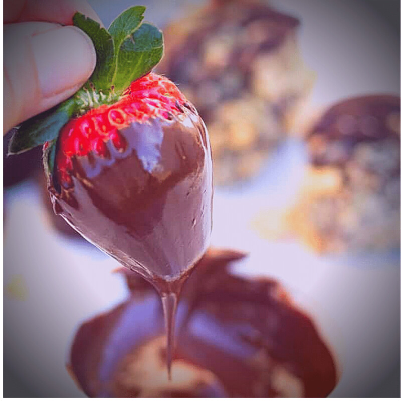 Căpsuni in ciocolată