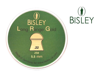 Bisley Long Range Gold Airgun Pellets .22 5.5mm 3 x Tins - 750 pcs