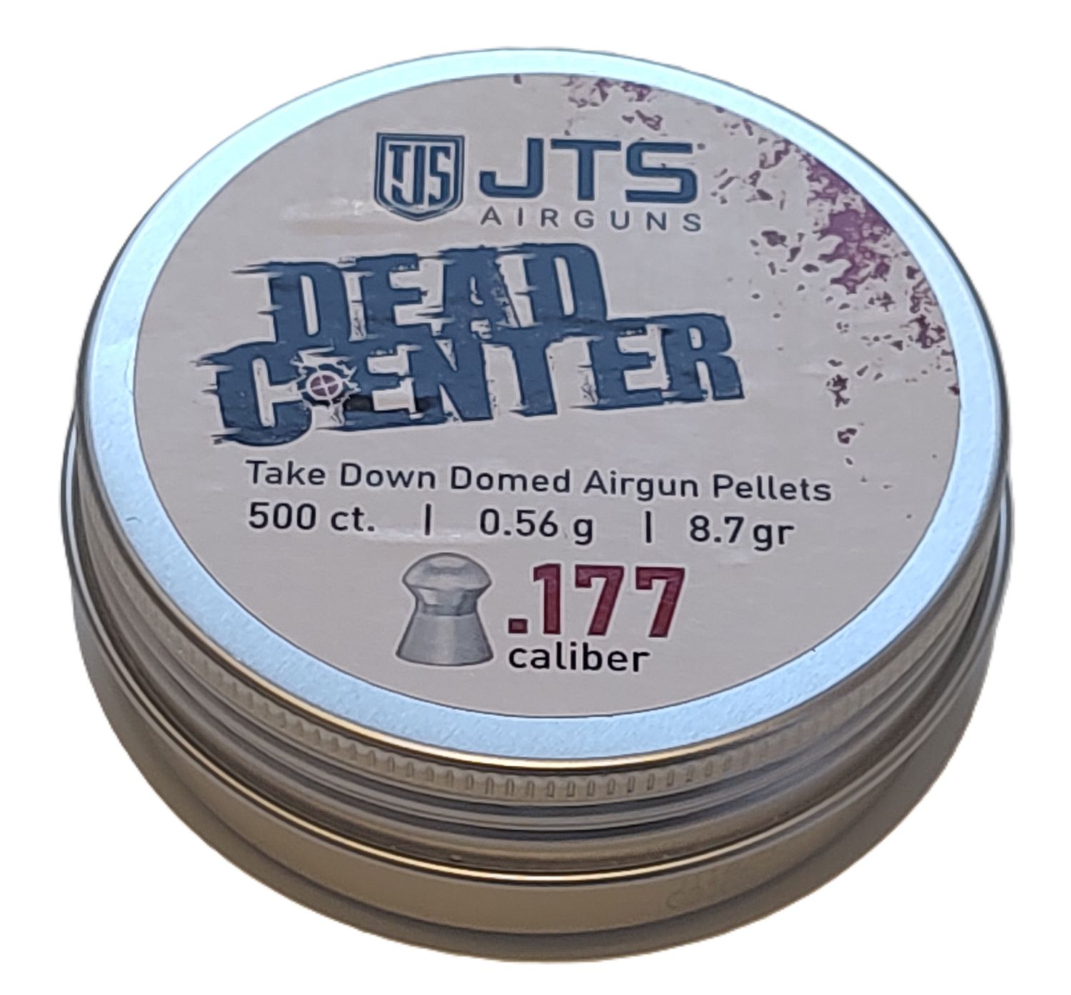 JTS Dead Center Domed .177 4.5mm Airgun Pellets - 8.7 grains 500pcs