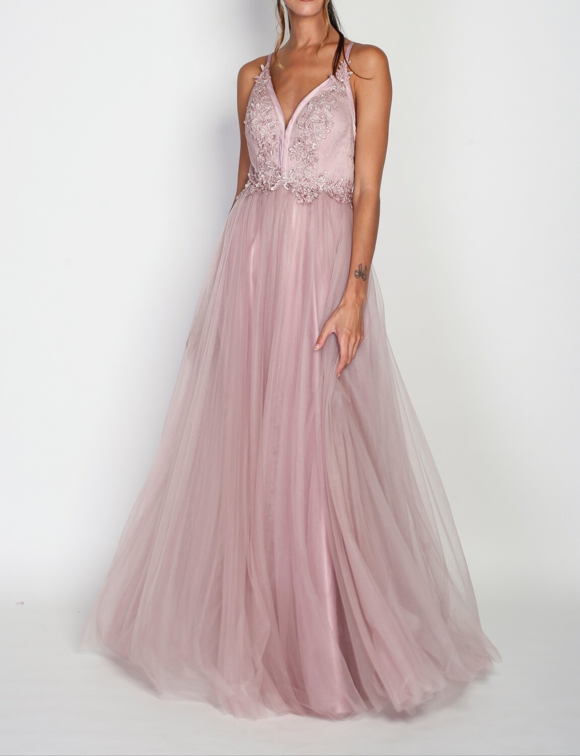 Robe De Soiree Vieux Rose