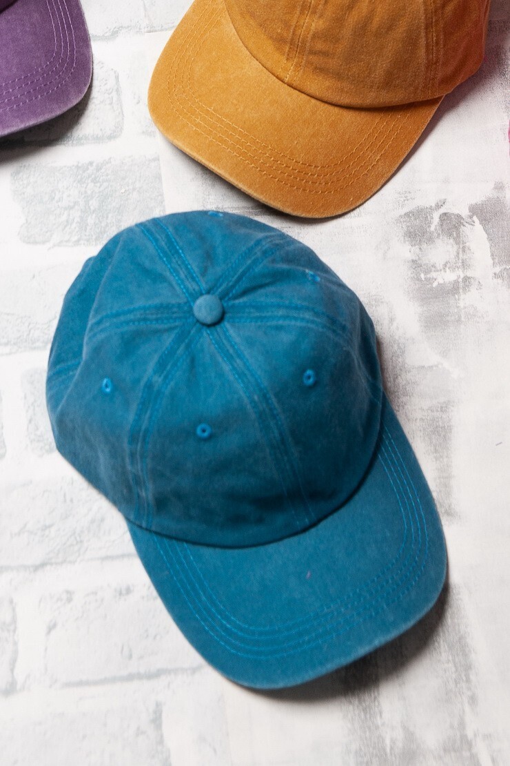 Vintage Washed Baseball Cap - Ocean Blue | Online Store | Generations ...