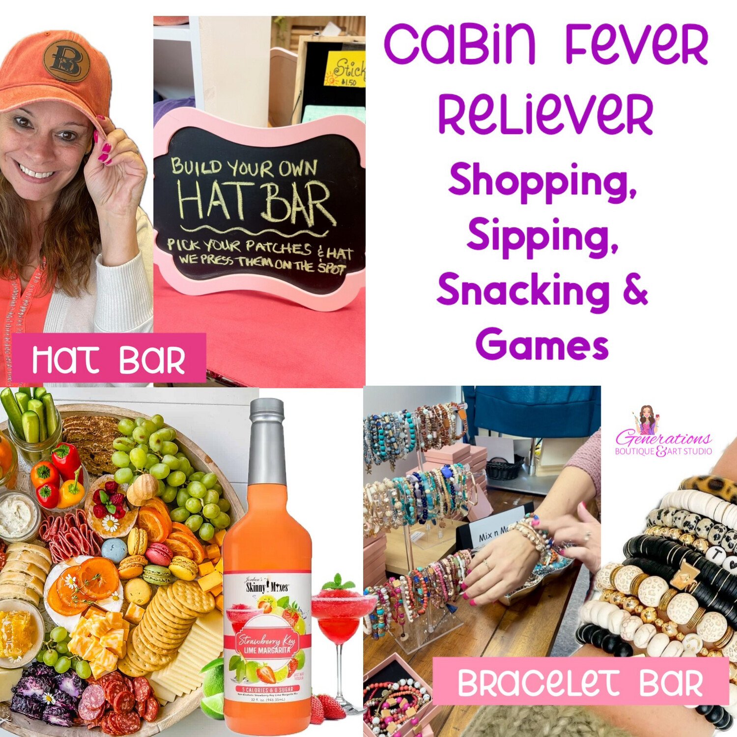 Cabin Fever Reliever Shopping, Sipping, Snacking & Games | Online Store ...