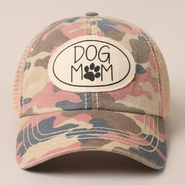Pink Camo Dog Mom Trucker Hat | Store | Generations Boutique & Art Studio