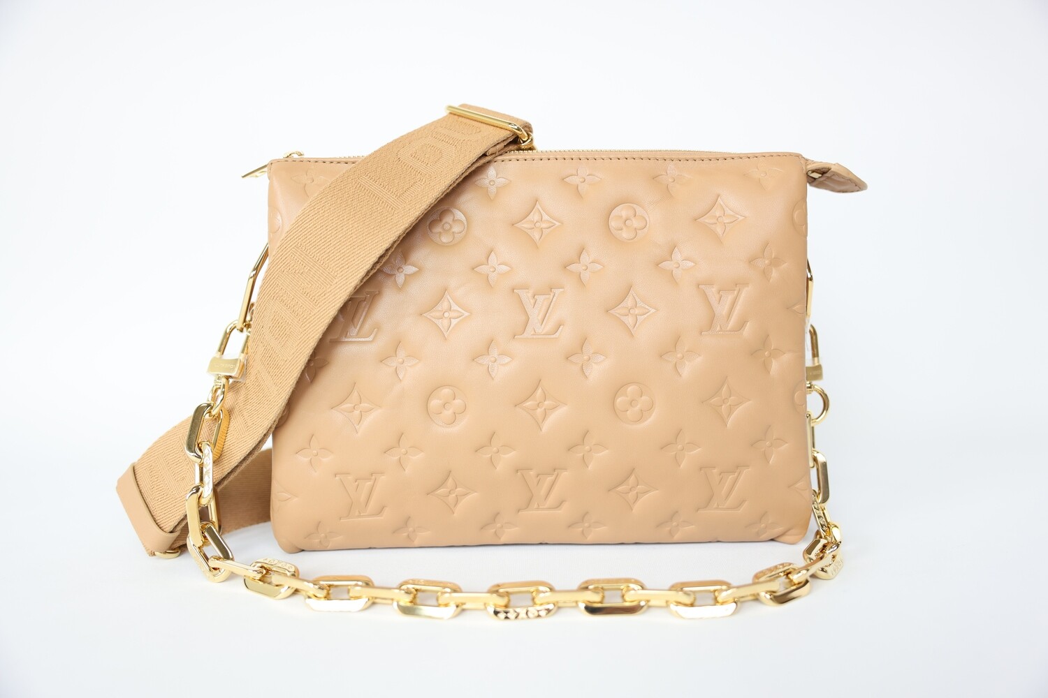 Louis Vuitton Coussin PM, Camel Tan Leather with Gold Hardware ...