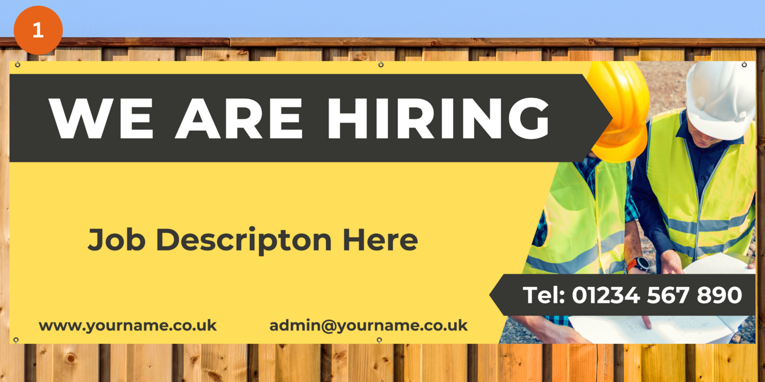 Recruitment, Hiring & Job Vacancy Vinyl (PVC) Banners – Open Business ...
