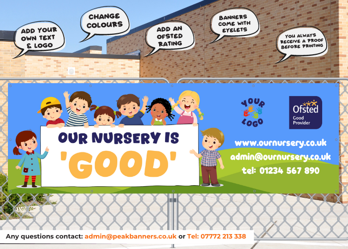 Ofsted Nursery, Pre-school Banners – Peak Banners