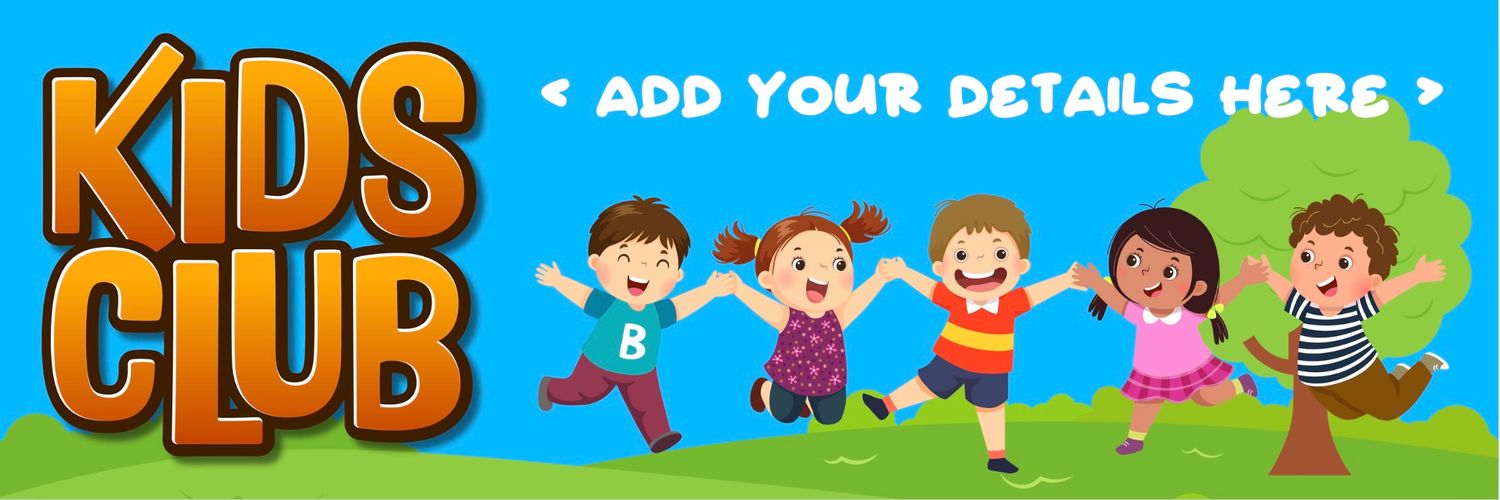 Kids Club – Open Business As Usual Banner – Peak Banners
