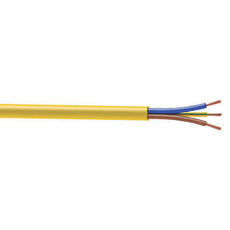 Yellow Arctic 3 core Cable - 1.5mm (per meter)