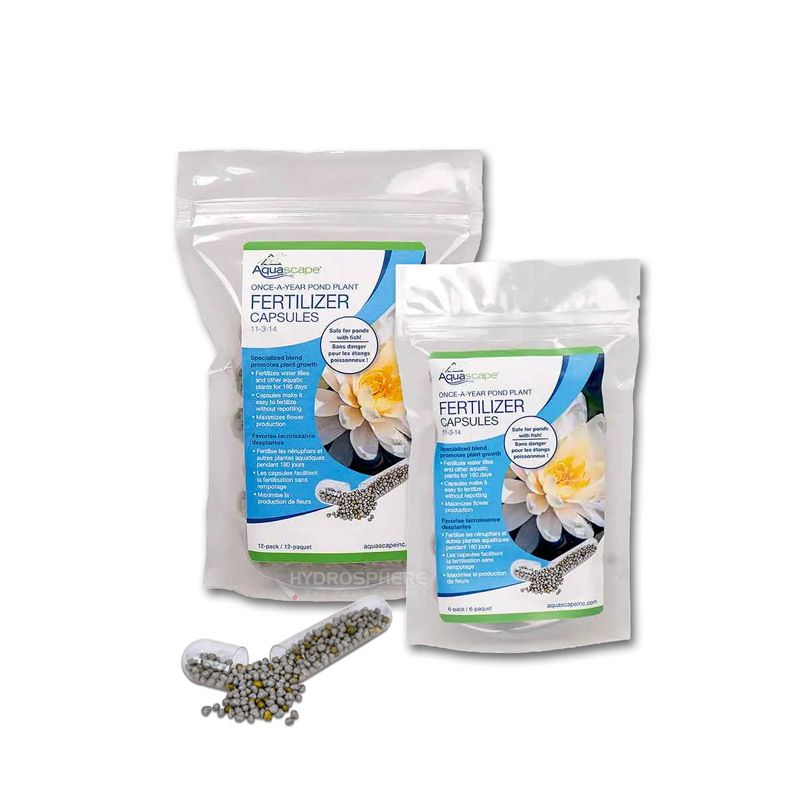Once-a-Year Pond Plant Fertilizer Capsules - White Water Lilies ...