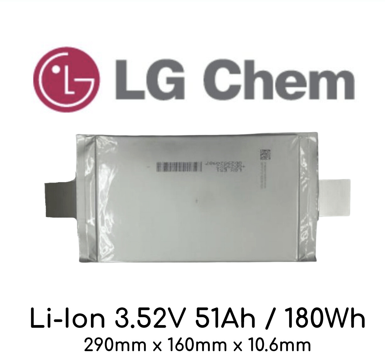 LG-Chem Li-Ion Zelle 3.65V / 51Ah / 180Wh