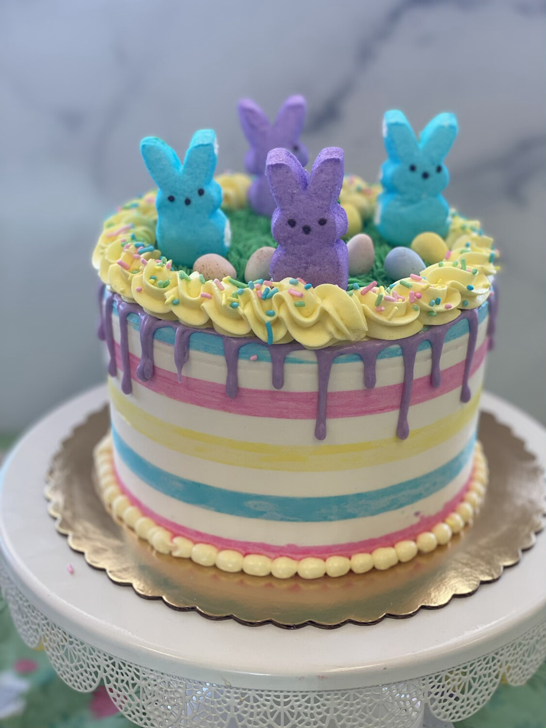 Easter Bunny Peep Cake