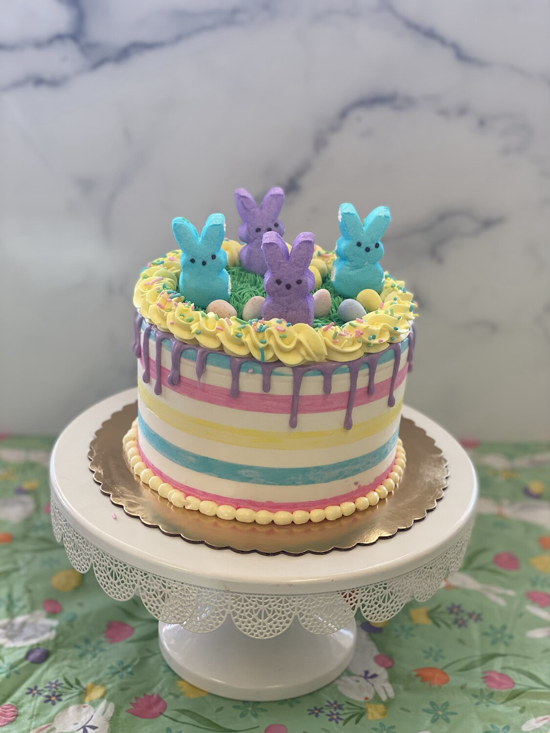 Easter Cake With Peeps