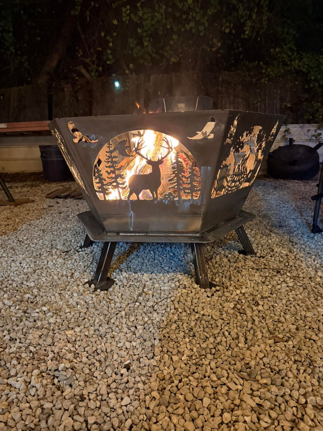 Custom Laser-Cut Steel Fire Pit - Store - Shop Pool & Spa Hand Rails ...