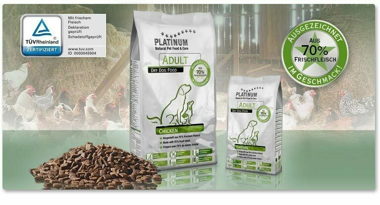 Platinum Hundefutter Adult Chicken Huhn 10 kg (4,50 EUR/kg)