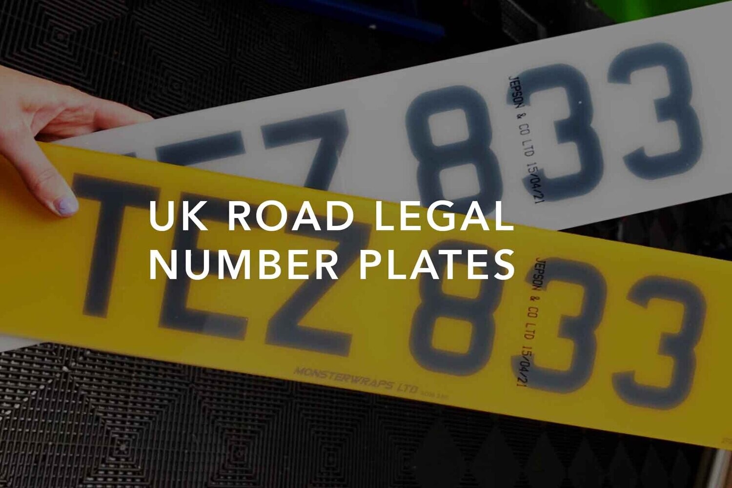 UK Legal Essentials Number Plate kit - Front & Rear