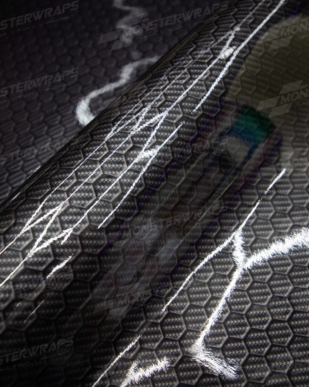 3M GLOSS HEX CARBON Vinyl Wrap Kit (1000 x 1000mm)