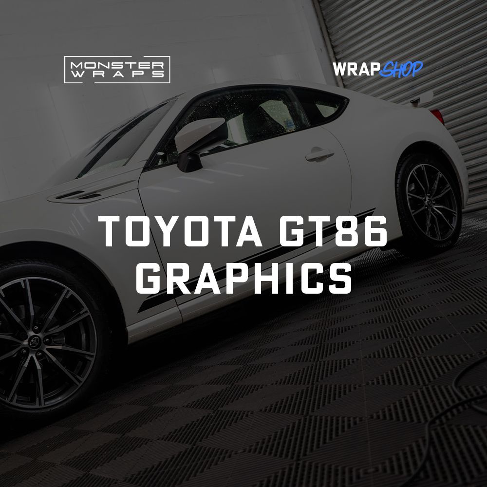 Toyota GT86 PREMIUM Vinyl Graphics! Produced by WRAPSHOP