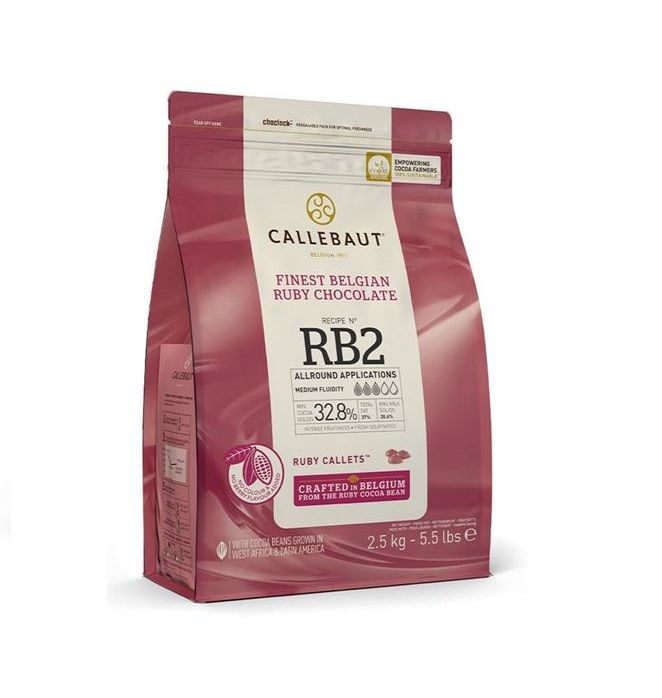 CALLEBAUT N°RB2 RUBY MILK CALLETS CHOCOLATE