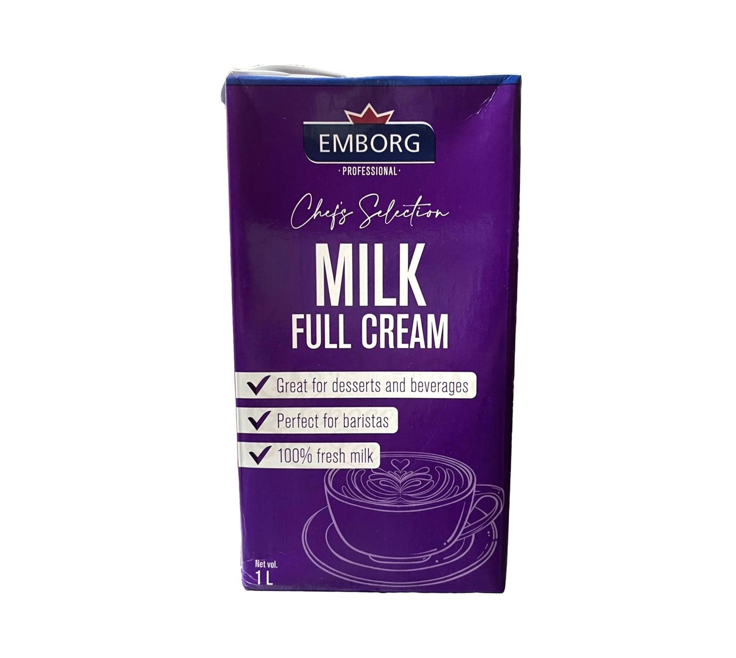 EMBORG FULL CREAM MILK 1L