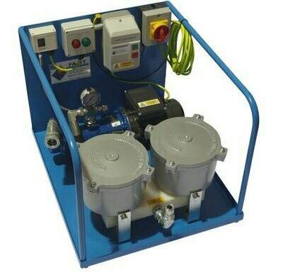 Twin Unit Carry Frame Diesel Filtration System Standard Configuration