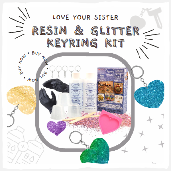 DIY Resin & Glitter Keyring Kits