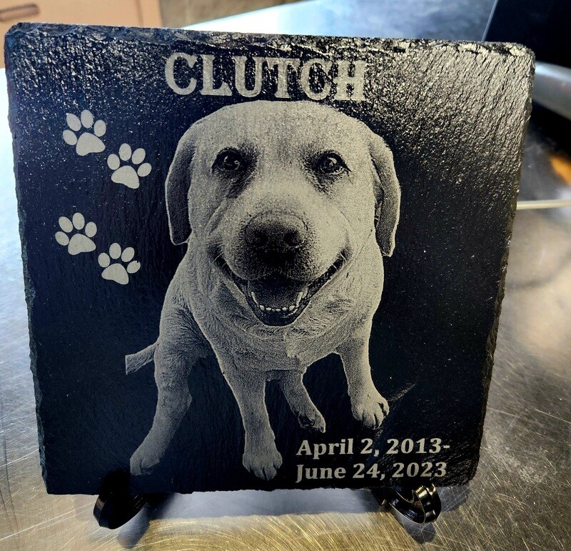 8"x8" Square Custom Slate