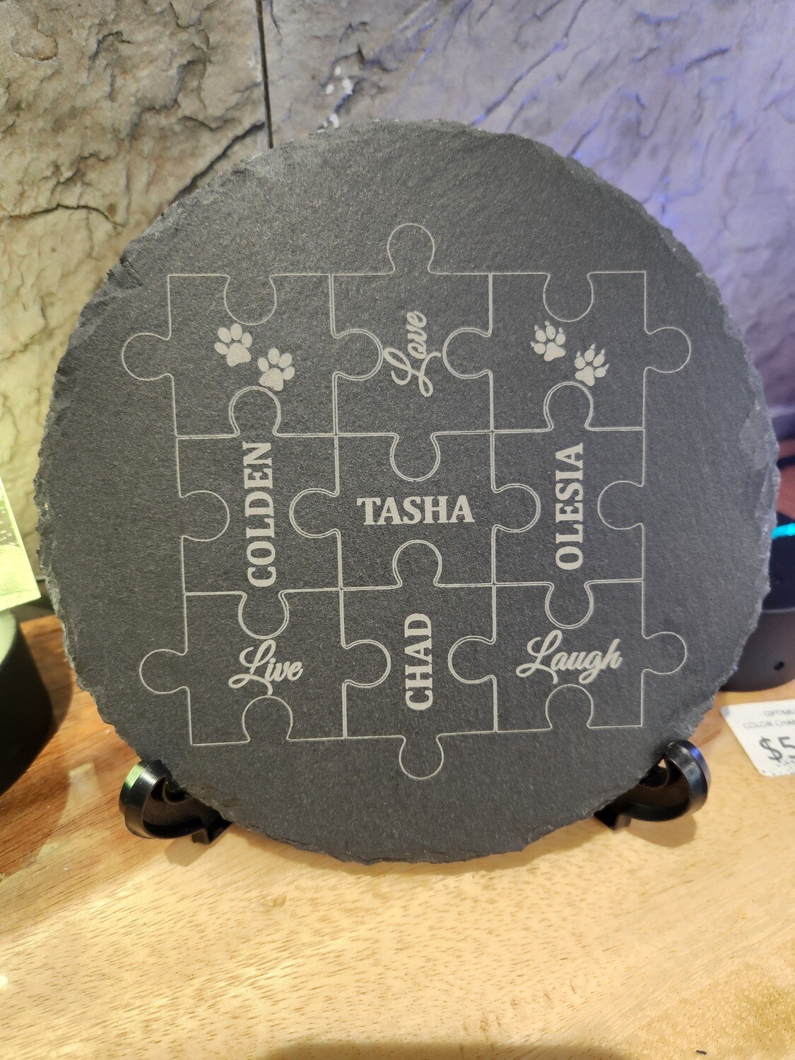 8" Round Custom Slate