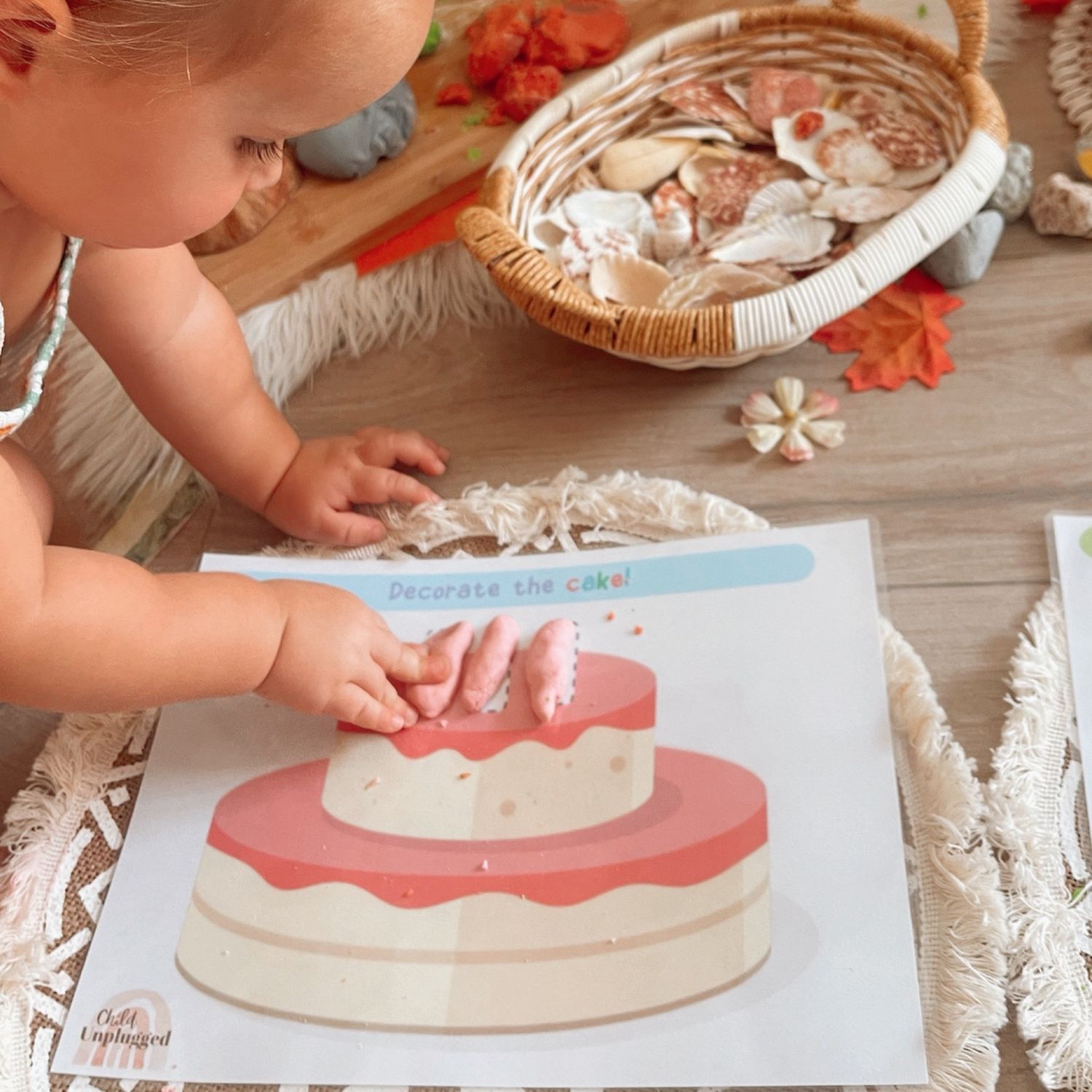 Birthday Cake Playdough Mat
