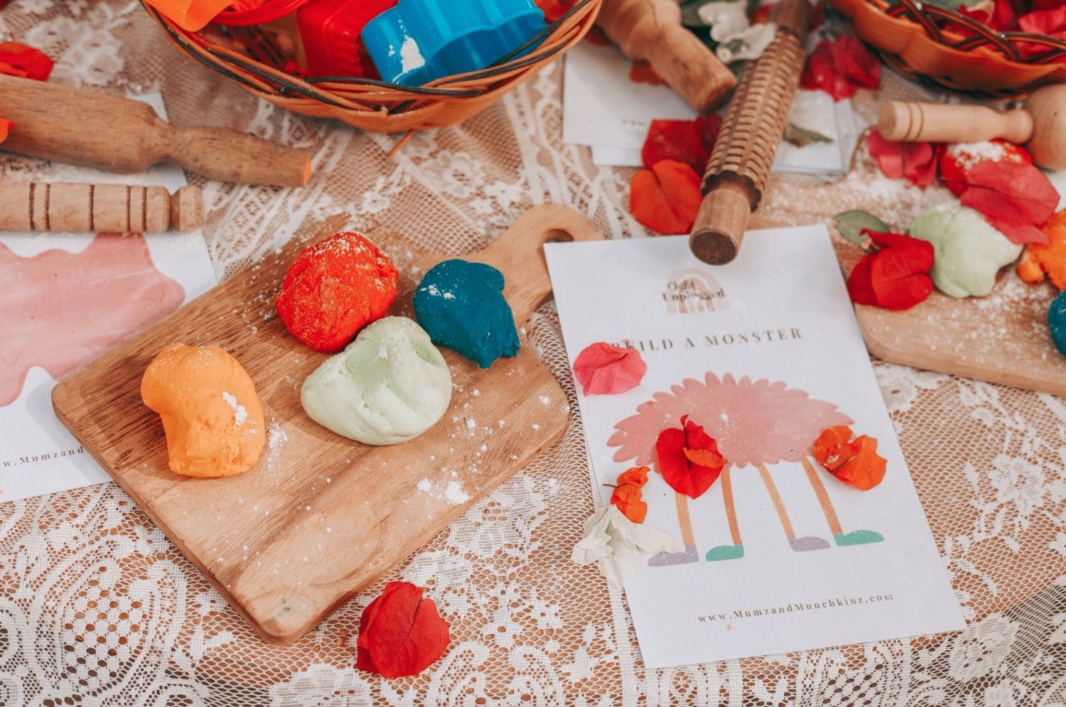 Design Your Pizza Playdough Mat