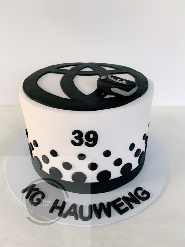 Toyota Inspired Single tier Cake