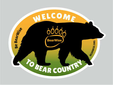 Welcome to Bear Country Sticker - BearWise Educational Materials: Tools ...