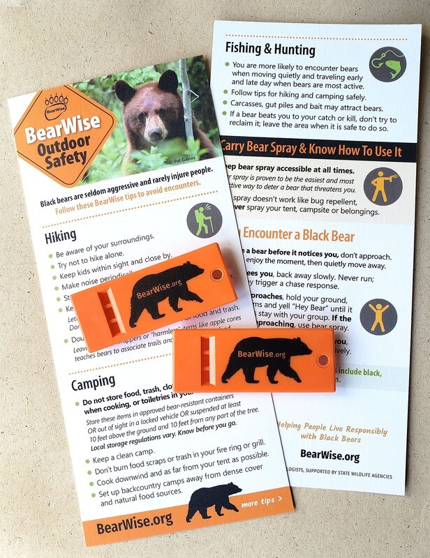 Safety Set (whistles, cards) - BearWise Educational Materials: Tools ...