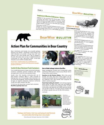 Fact Sheets, Checklists, Posters - BearWise Educational Materials ...