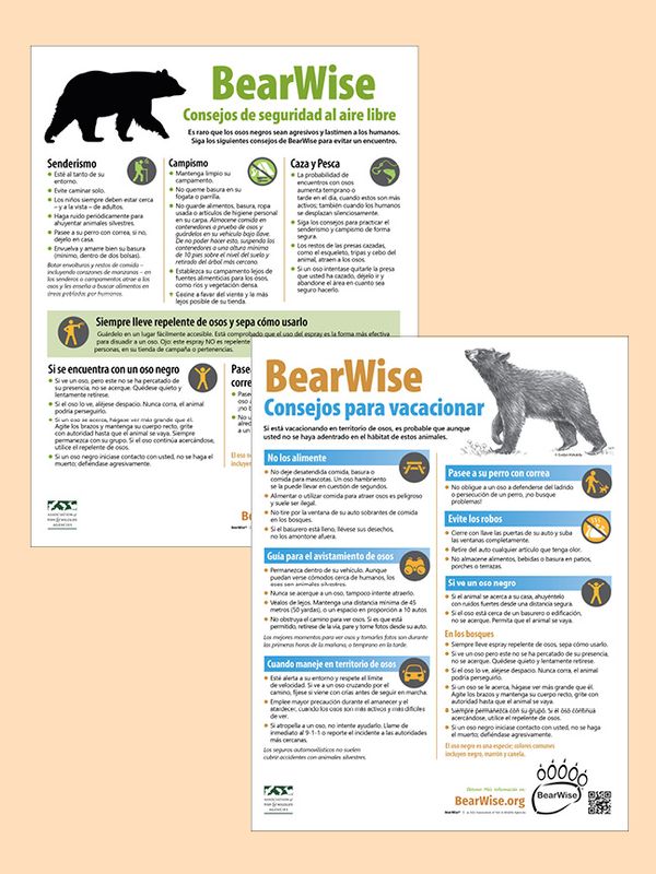 Fact Sheets, Checklists, Posters - BearWise Educational Materials ...