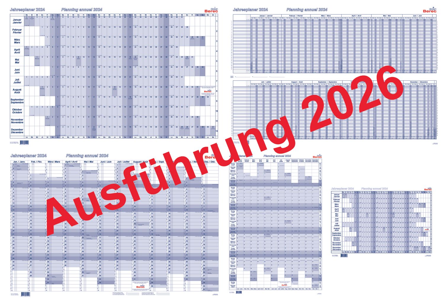 Die Ablage der Karton- & Papier-Jahresplaner 2026