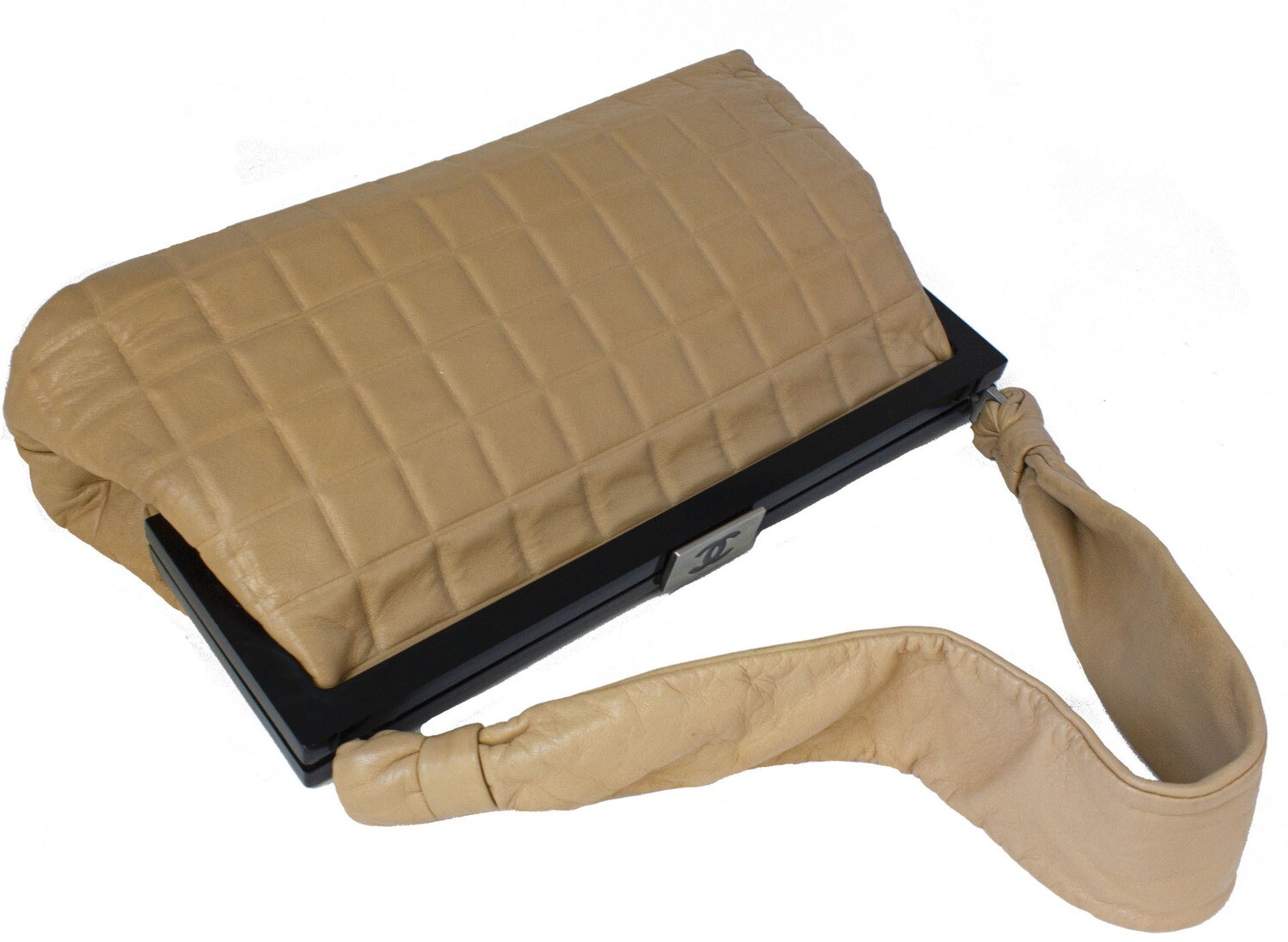 Chanel Beige Chocolate Bar Frame - shop