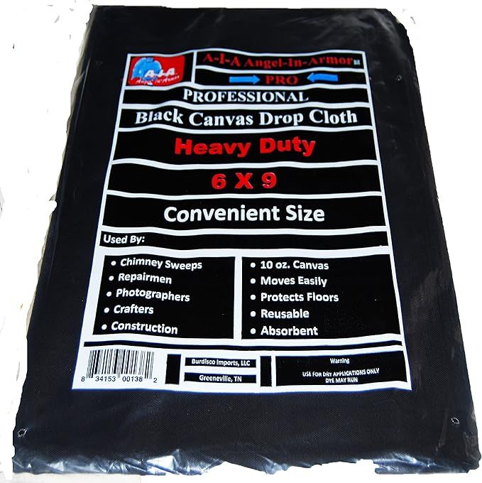Canvas Drop Cloths (Natural and Black)