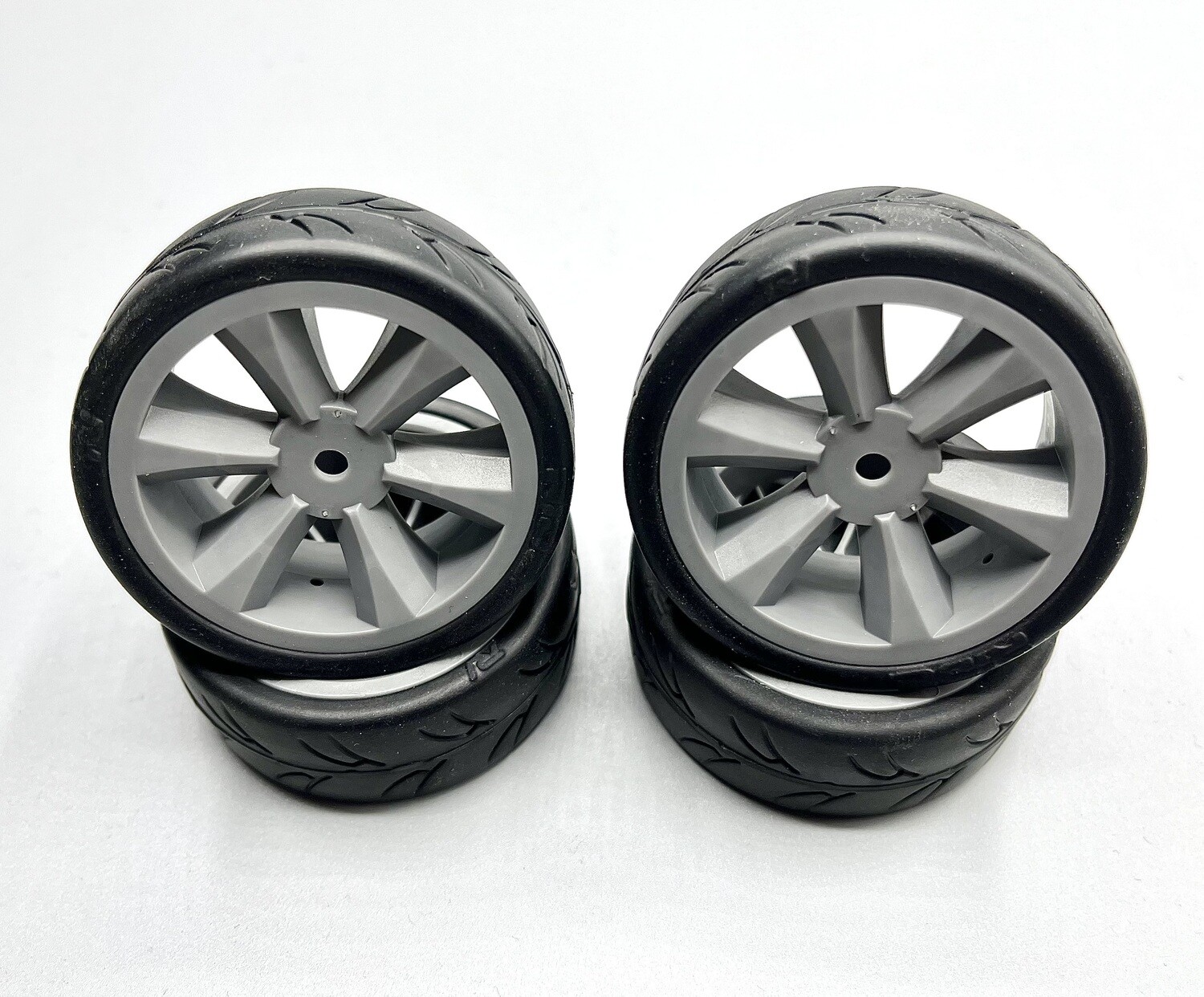 USGT belted pre glued tires ( Edge wheel, grey) (4) USGT belted tires ...