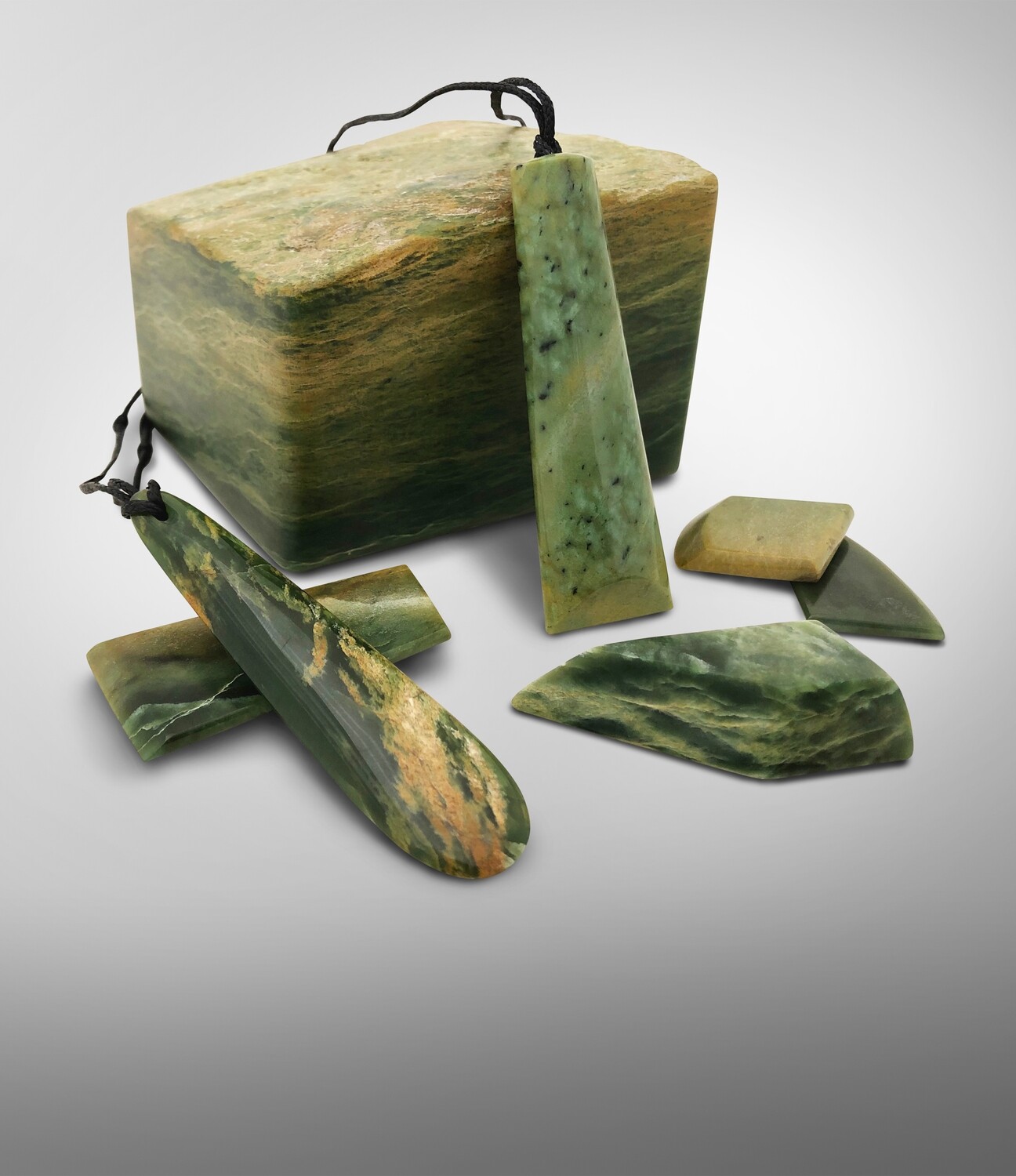 Roimata and Kuru Pendants | NZ Pounamu | Moko Pounamu