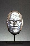 Moko Pounamu Sculptural Head - NZ Genuine Marsden Flower Greenstone - Upoko