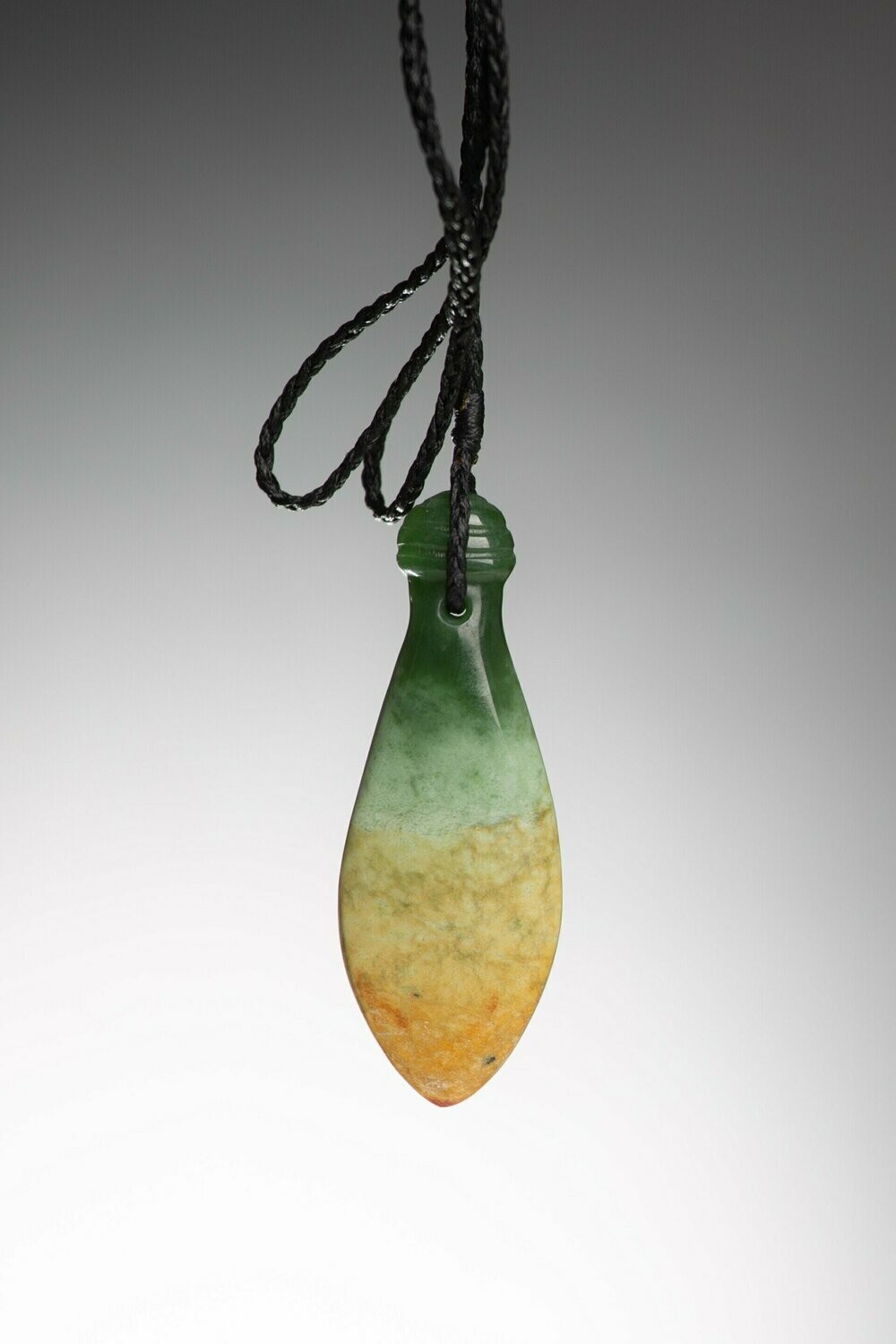 Moko Pounamu Patu NZ Genuine Marsden Flower Greenstone- Mutton Cove