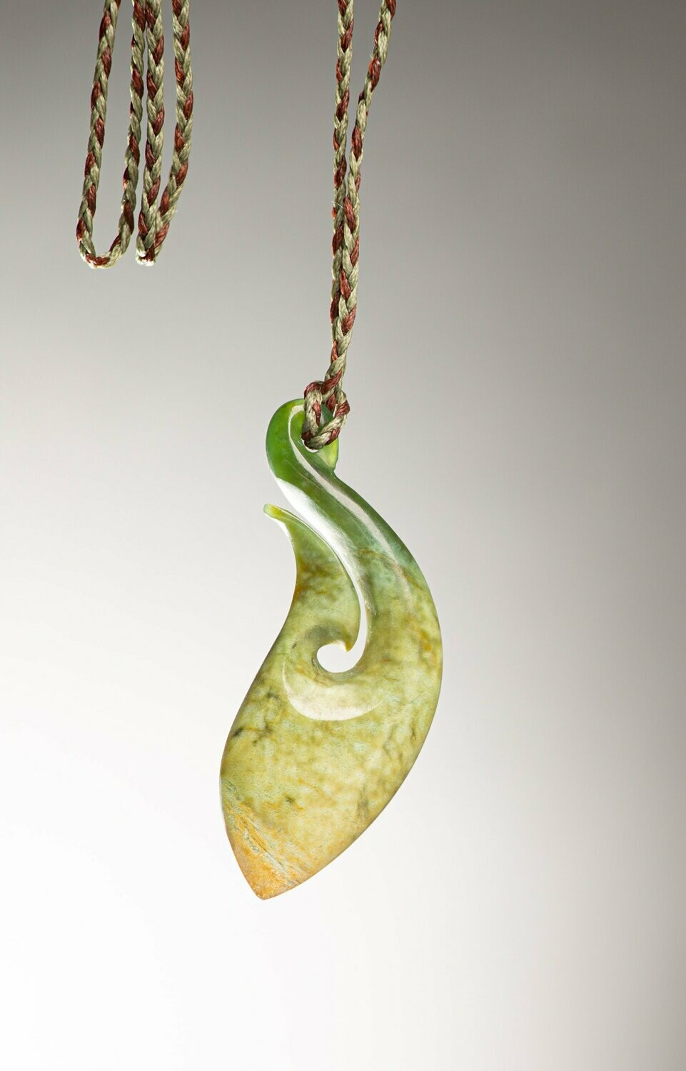 Moko Pounamu Hei Matau (hook) NZ Genuine Marsden Flower Greenstone ...