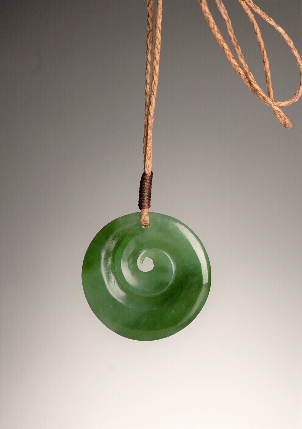 Greenstone Koru NZ Genuine Inanga stone - Raureka