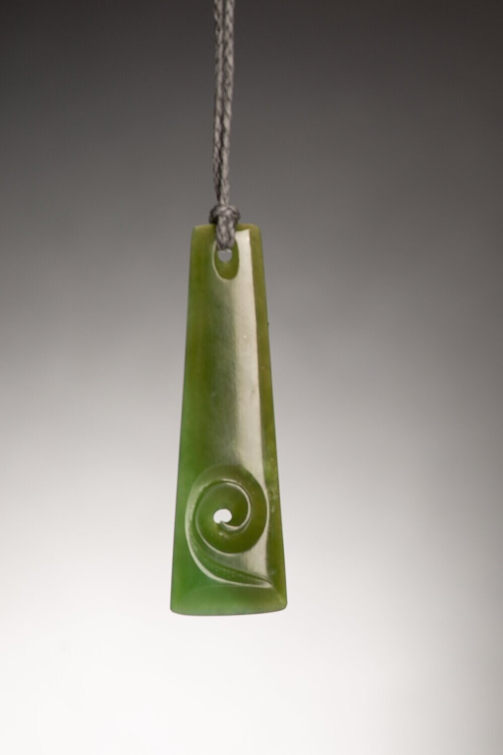Moko Pounamu Toki NZ Genuine Inanga Greenstone - Moturua