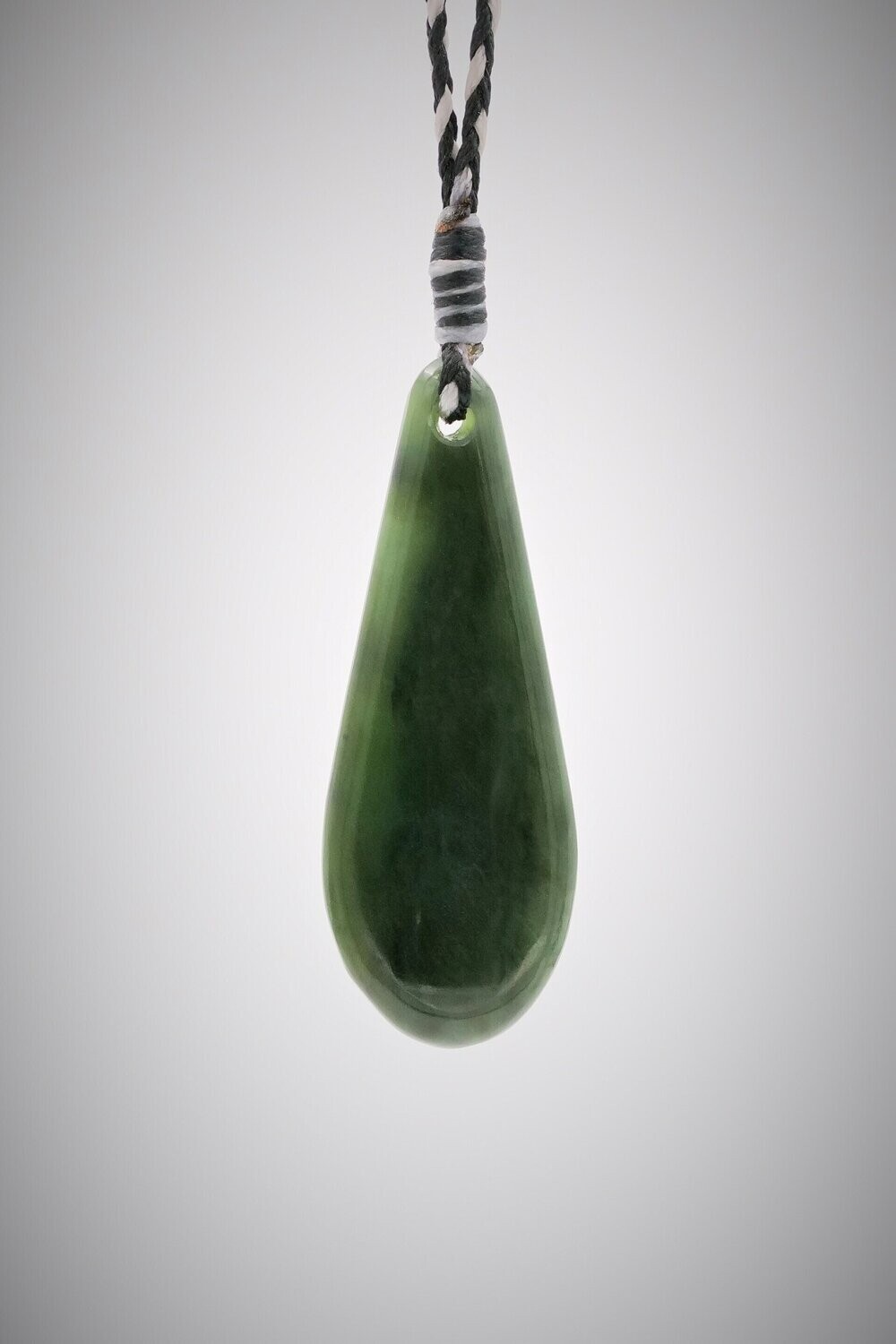 Moko Pounamu Roimata Teardrop NZ Genuine Kawakawa Greenstone - Otanomomo