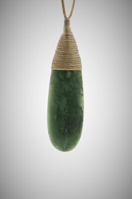 Moko Pounamu Roimata (Teardrop) NZ Genuine Kahurangi Flower Greenstone ...