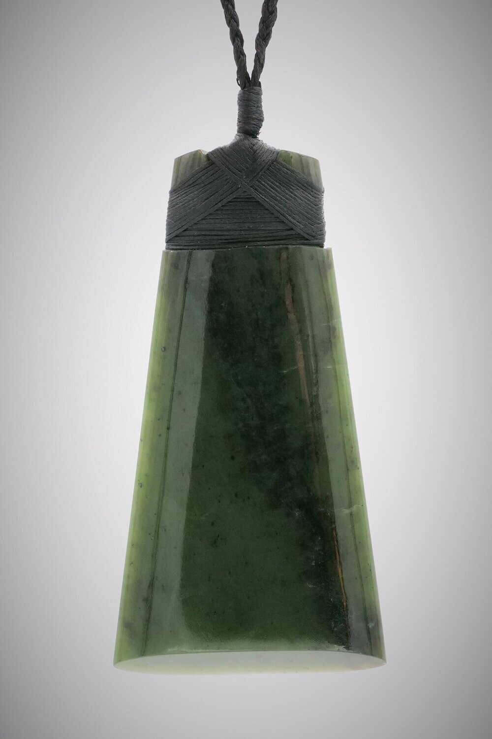 Greenstone Toki with Koru NZ Genuine Kawakawa stone - Hatuma